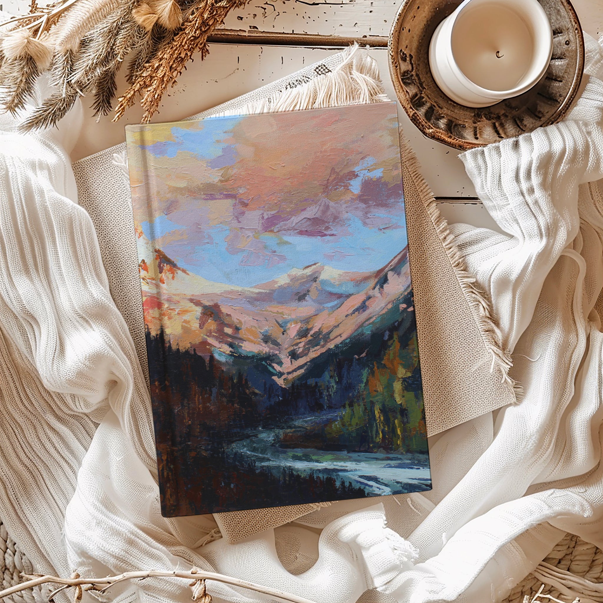 Mountain Notebook for Women | Prayer Journal | Lakin Rose Art
